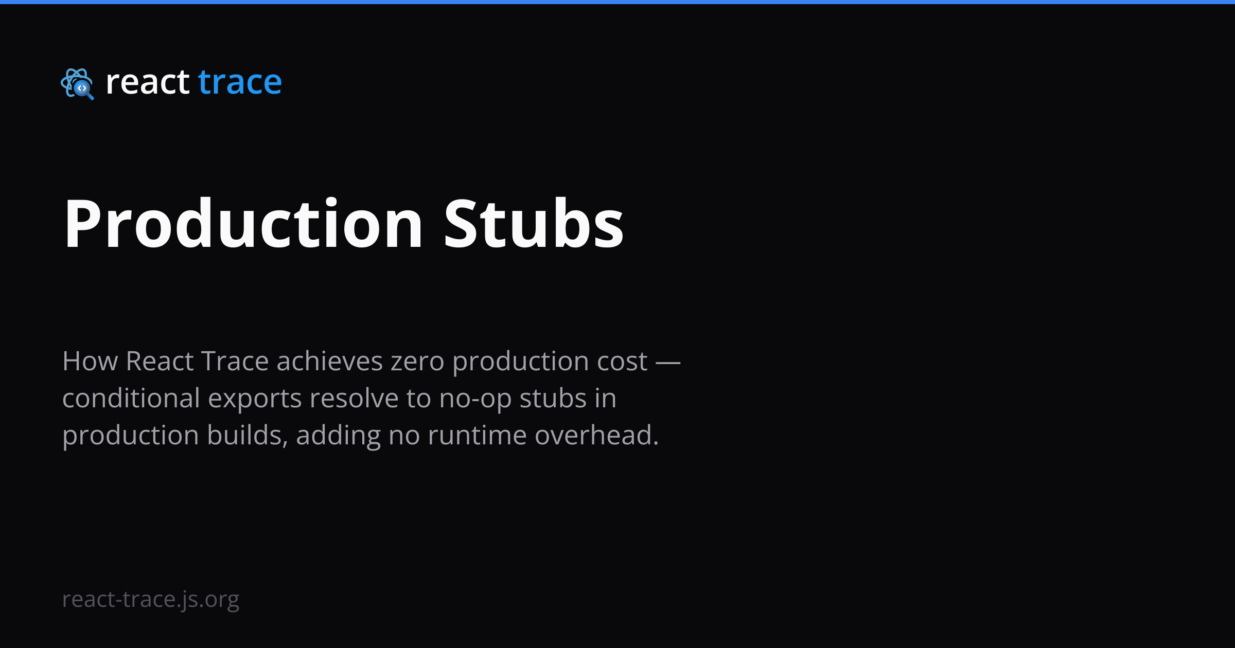 Production Stubs - React Trace